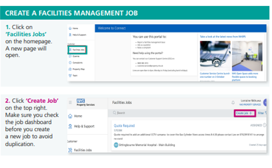 NHS Property Services | Getting started with Connect